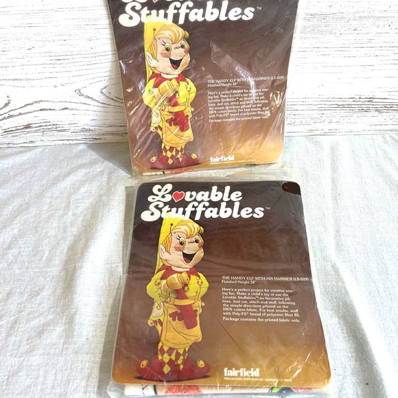 Accents | Vintage Lovable Stuffables Craft Handy Elf With Hammer Retro ...